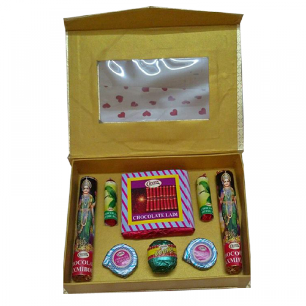 Diwali Crackers Chocolate Gift Box Homemade